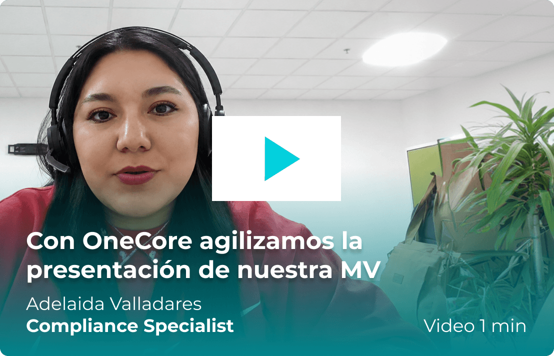 OneCore | Manifestación de Valor Electrónica
